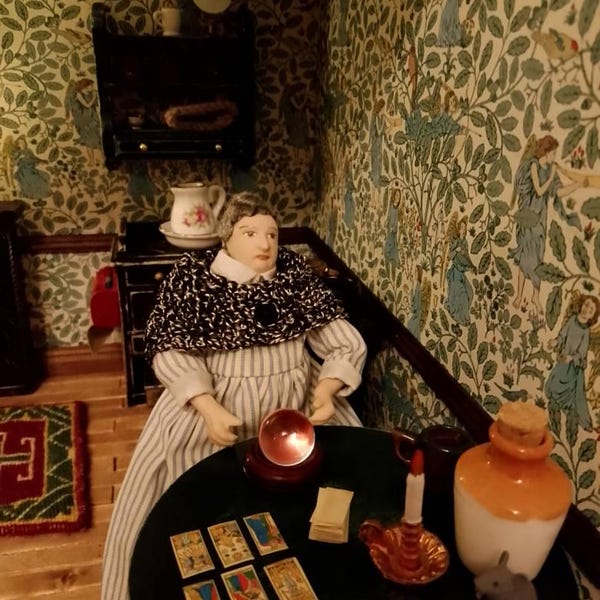 6 Dollhouse Windows 1:12 Scale, Printable, Miniature Victorian Bathroom ...