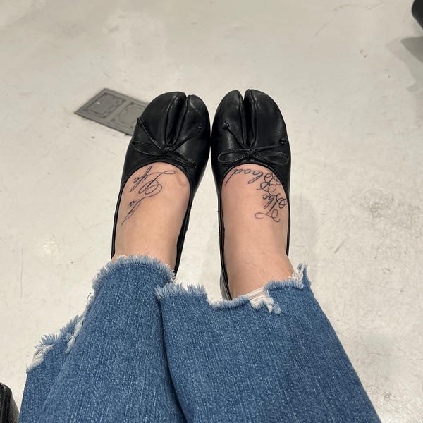 Eco Friendly Tabi Leather Ballet Flats, Tabi Shoes for Women, Faux ...