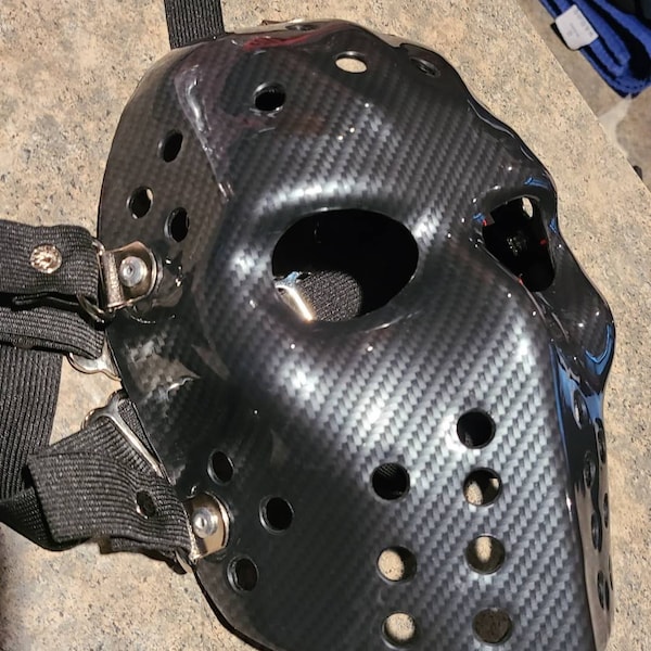 Classic 90 Hybrid Satin Black Hockey Mask - ABS -horror Mask - Cosplay ...