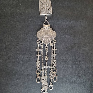 Bronze or Silver Medieval Themed Chatelaine With Waist Clip 5 Chains ...