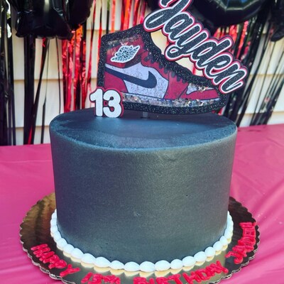 Jordan Inspired Cake Topper, Sneaker Head, Airmax Cake Topper - Etsy