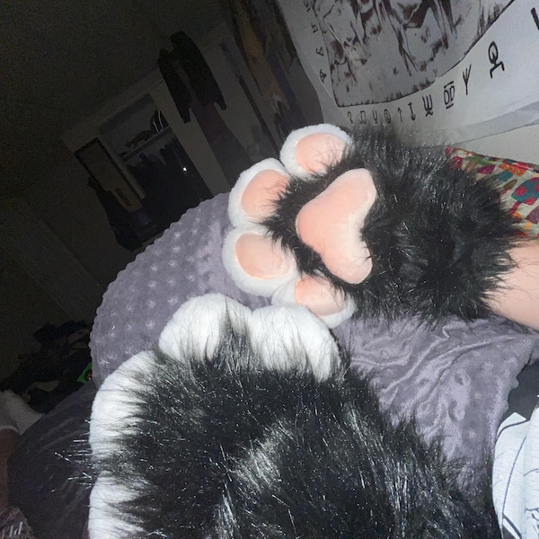 Fursuit Feet Furry Paw Shoes Cosplay Slipper Straight Boots ...