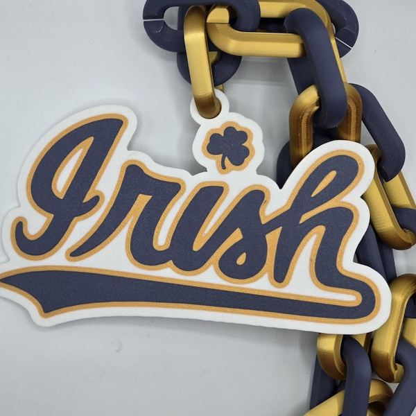 Full Color Custom Fan Chain Giant Logo Necklace Sports Homerun Turnover ...