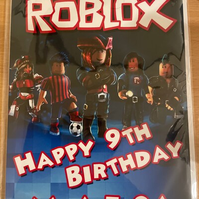 Roblox Personalised Birthday Card - Etsy UK