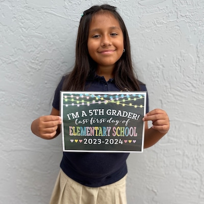 Last Day of Elementary School Sign 2023 Schools Out Grade School ...