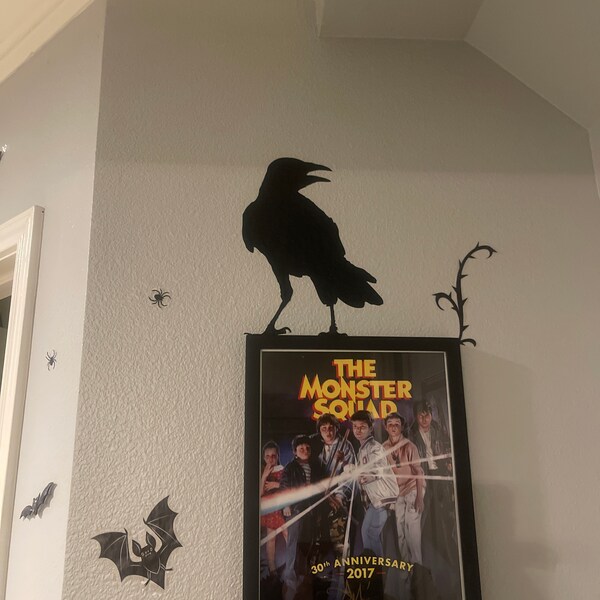 Crow Decals, Set of 10, Black Bird Halloween Fall Field Raven Window ...