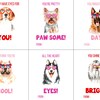 18 Instant Download Puppy Printable Valentine's Day Cards, Classroom ...