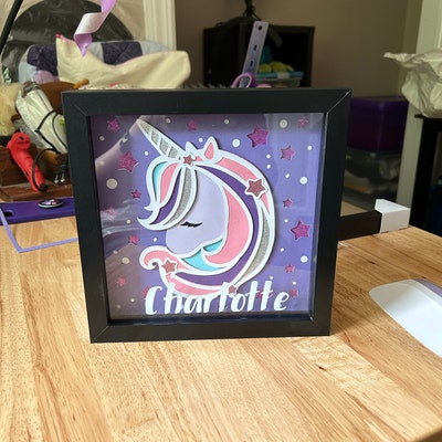 Hot Air Balloon SVG Shadow Box Template Cardstock Project for - Etsy UK