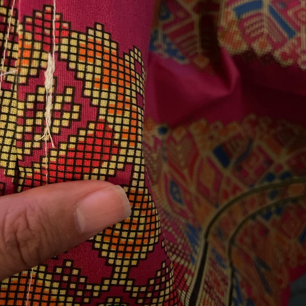 Malong Sarong Batik Plum Maroon Magenta High Premium Quality Fabric ...