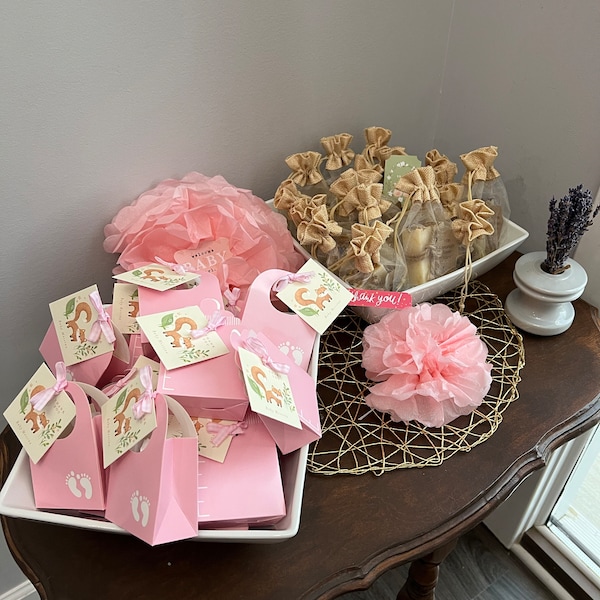 Lavender Soap Bridal Shower Favors: Rustic Twine, Personalized Tag - Etsy