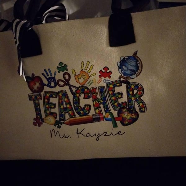 Custom Tote Bags, Beach Tote Bag, Personalized 4 Favorite Things Bag ...