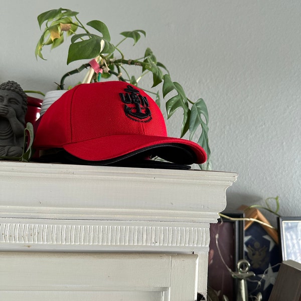 US Navy Chief (khaki Color Hat) - Etsy