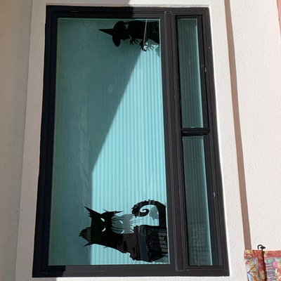 Scary CAT 2 Wall or Window Decal : Halloween - Etsy
