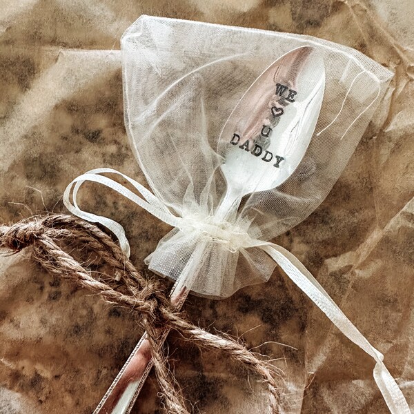 Dad Spoon - I Love You Dad - Coffee Ice Cream Peanut Butter Hand ...