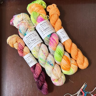 Indigo Hand Dyed Yarn / Handdyed Yarn, Sock Yarn, Wool Yarn Dark Blue ...