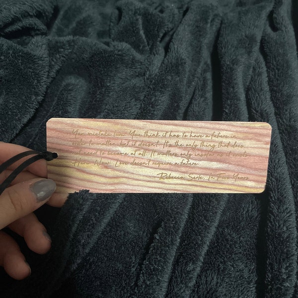 Personalized Bookmarks, Custom Engraved Wooden Bookmarks, Wood Bookmark ...