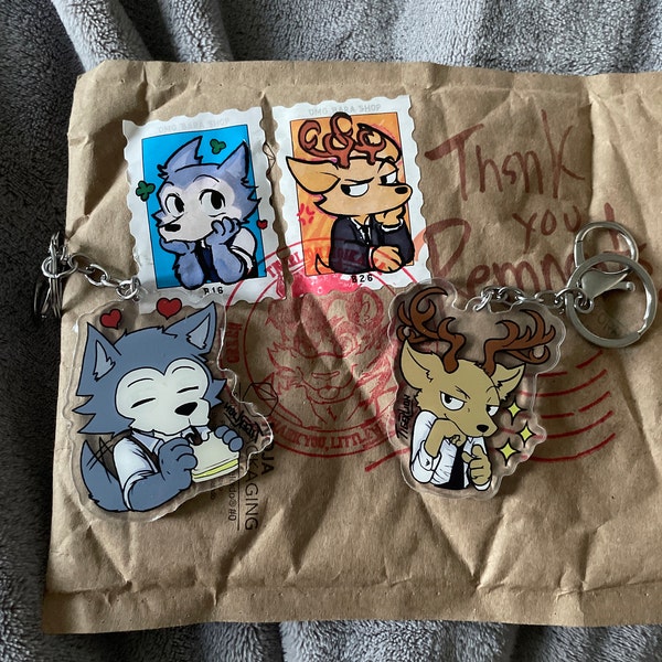 Keychain Legoshi Louis Beastars - Etsy