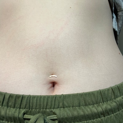 Suspended Loop Belly Button Ring Piercings Body Dance - Etsy