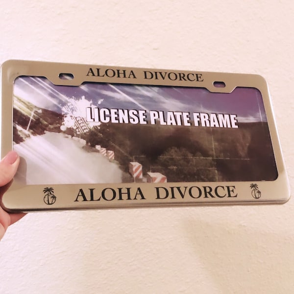 Personalize License Plate Frame Laser Engraved on High Quality ...