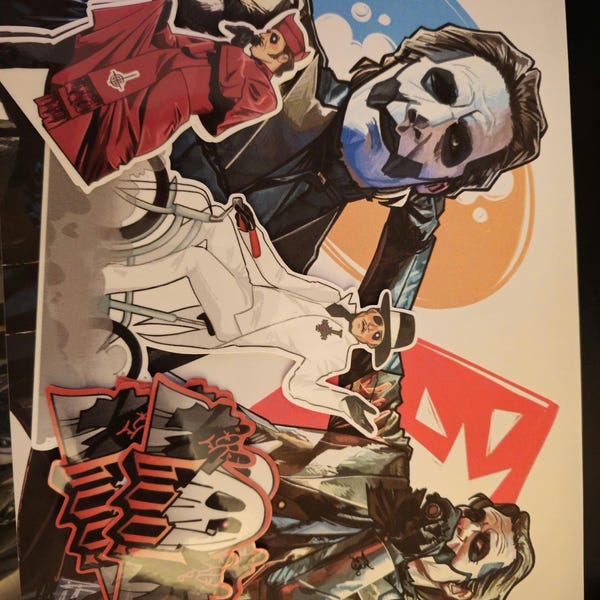 Cardinal and Ghouls Stickers - Etsy