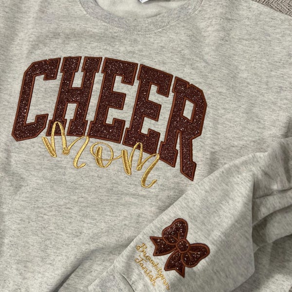 Cheerleading Mama Sweater / Embroidery / Cheerleading Shirt ...