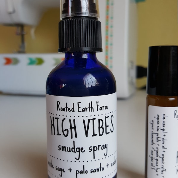 Palo Santo, Smudge Spray, High Vibes Smudge Spray, Liquid Smudge, Air ...