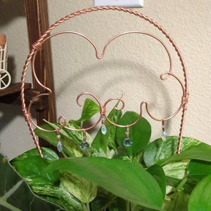 Twisted Copper Flamingo Hoop Trellis Hoya Trellis Circle Trellis ...