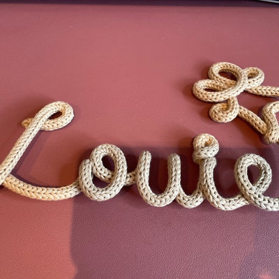 Knitted Mothers Day Sign Wire Word Cord Knit Rope Mothers Day Gift for ...