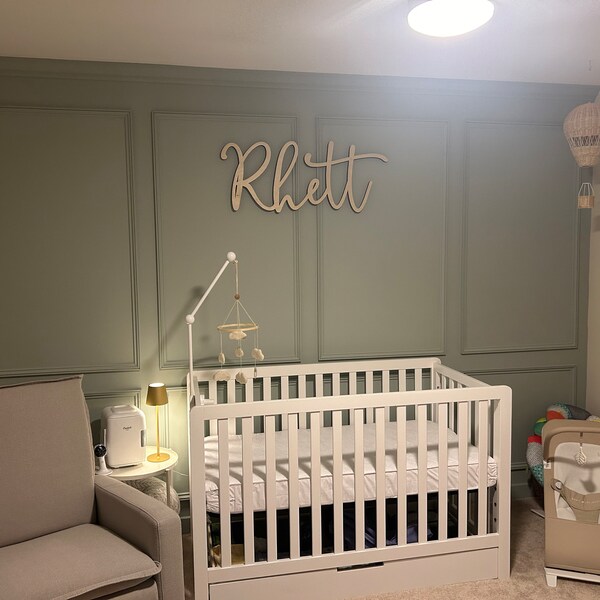 Large Name Sign for Wall Baby Name Cutout for Nursery Big Name Sign for ...