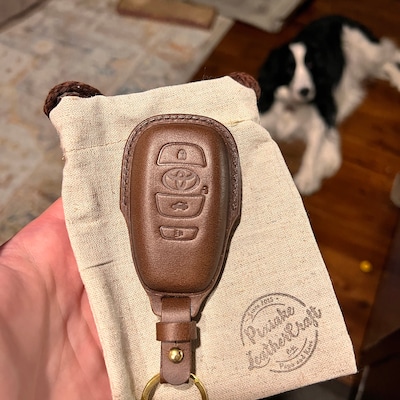 Handmade Leather Cadillac Car Key Case.leather Car Key Fob - Etsy