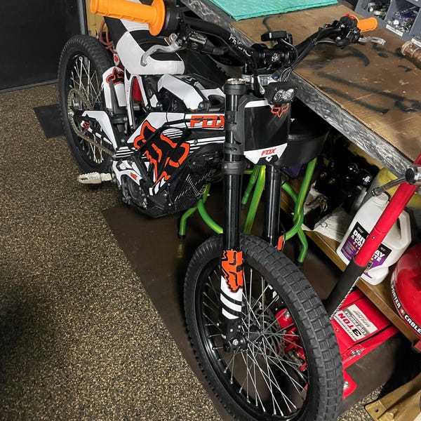 SUR RON Cartoon Animated Style White Gray Full Graphics Kit Gloss or ...