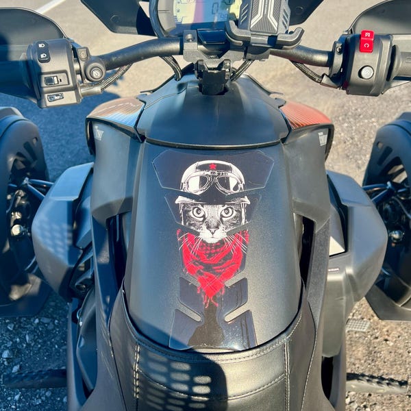 Skeleton Rider Universal 3D Tank Pad Sticker Decal for Motorcycle or ...