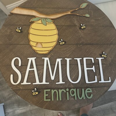 Mario Yoshi Custom Name Sign Circle Sign Nursery Decor Bedroom Decor ...