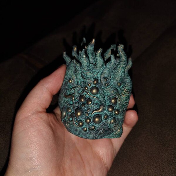 Cthulhu Myth Altar .h.p.lovecraft Handmade Bronze Painted Sculpture - Etsy