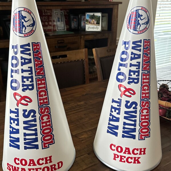 4 PACK 13"- 32" Custom Cheer Megaphones - Etsy