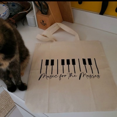 Personalized Piano Tote Bag, Custom Name Music Gift Bag, Piano Lesson ...