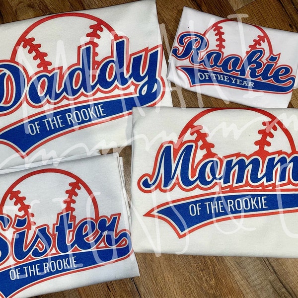 Matching Family Outfits - Daddy Mommy Sister Brother Rookie of the Year ...