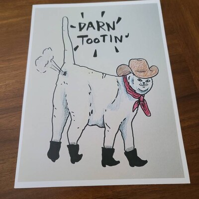 Darn Tootin PRINT - Etsy