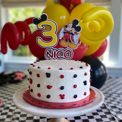 Mickey Mouse Pluto Cake Topper - Etsy UK