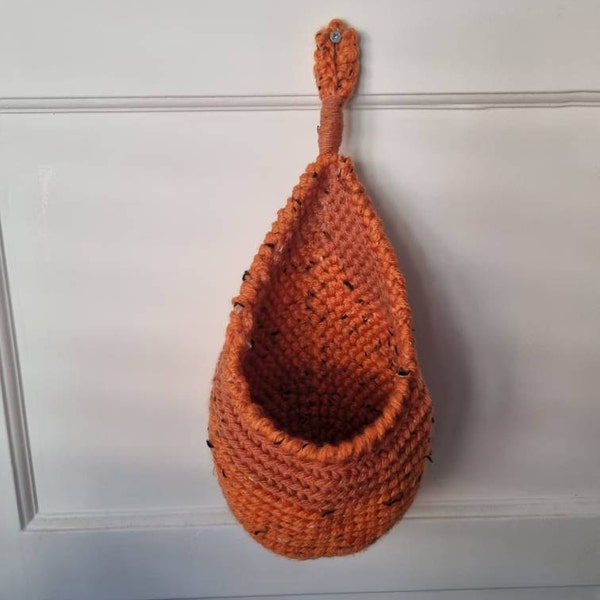 Crochet PATTERN, Teardrop Basket, Hanging Basket, Storage Basket ...