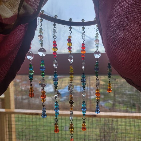 Custom Made Light Catcher, Hippie Room Decor Aesthetic, Crystal ...