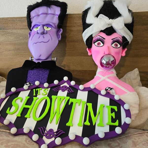 Freak Show Circus and Clown Inspired Marquee Door Hanger, Halloween ...