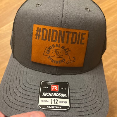 Bluegill Patch Hat, Custom Richardson 112 Leather Patch Hat, Leather ...