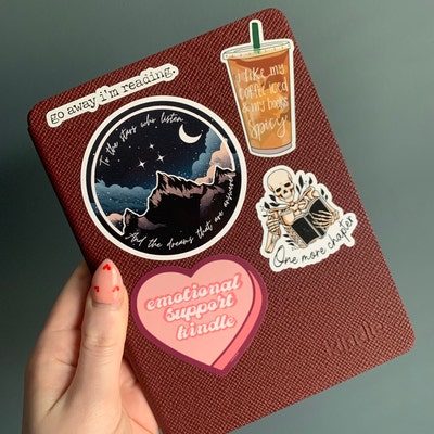Iced Coffee and Spicy Books Sticker Bookish Merch Book Lover - Etsy