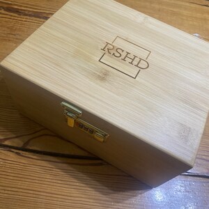 Stash Box Kit in Wood With Lock Personalized With Custom Laser ...