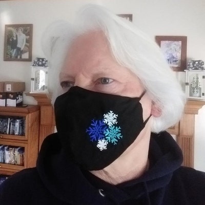 Snowflake Face Mask, Snowflake, Winter Face Mask, Snowflake Mask ...