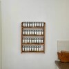 18 Wide Elegant 6-shelf Brass Rod Spice Rack Wall Mounted or Countertop ...