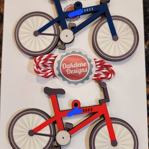Personalised Bike Christmas Tree Decoration - Etsy UK