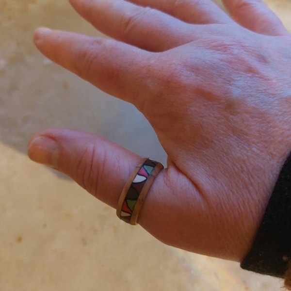 Olivenholz Ring leicht Boho Ring Schmuck Unisex Holzring Geschenk Natur ...