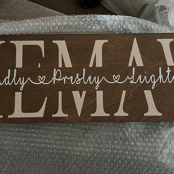 Memaw Mothers Day Gift - Memaw Sign - Gift for Mewmaw - Rustic Sign for ...